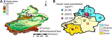 Frontiers Spatio Temporal Variation Of Pm2 5 Pollution In Xinjiang