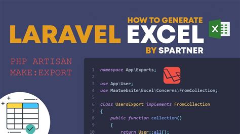 laravel excel export from view generate data in excel laravel