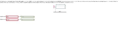 solved in the figure a rectangular loop of wire with len