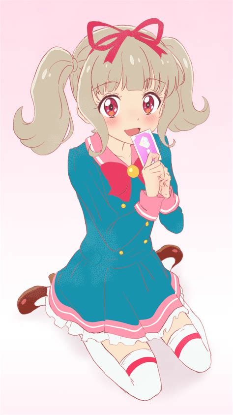 Safebooru 1girl D Aikatsu On Parade Bangs Black Footwear Blue Dress