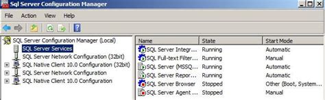 why is sql server configuration manager missing services