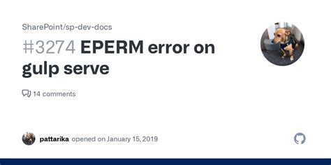 eperm error on gulp serve · issue 3274 · sharepoint sp dev docs · github