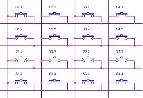 arduino lessons connecting a matrix of buttons to arduino library