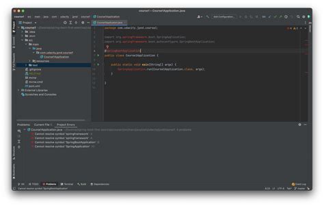 intellij cannot resolve symbols in spring starter project