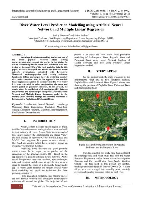River Water Level Prediction Modelling Using Artificial Neural Network