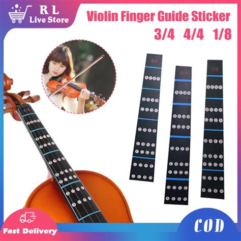 Violin Finger Guide Fingerboard Sticker 1 4 3 4 1 8 Fiddle Fretboard