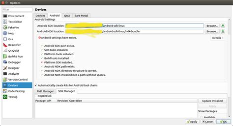 android command line tools install sdk andro wall