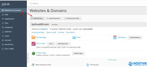 hướng dẫn redirect domain trên plesk tài liệu hướng dẫn sử dụng dịch