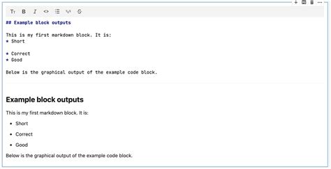 markdown cells datalore