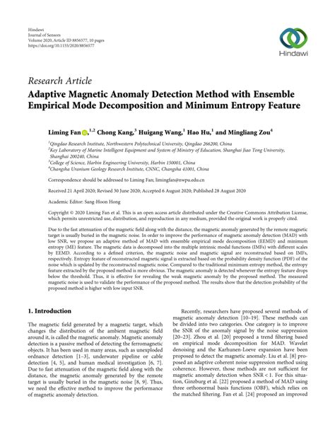 pdf adaptive magnetic anomaly detection method with ensemble