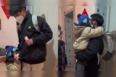 萌娃把高中生认成爸爸，抓着衣服要抱抱，抱抱之后奶奶都不要了