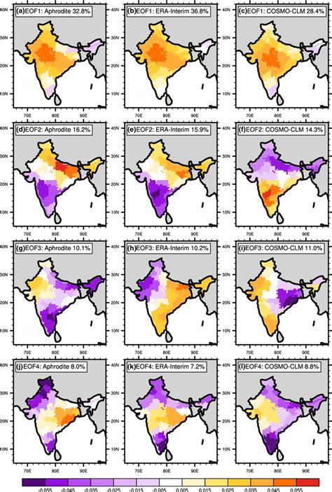 Spi Eof Loading Patterns Based On Weekly Jjas Precipitation Amount