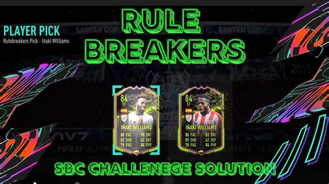 The Insane Fut Card 84 Rated Rulebreakers Inaki Williams Sbc