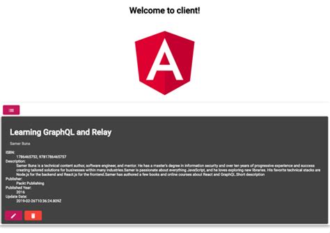 node express angular 7 graphql and mongodb crud web app