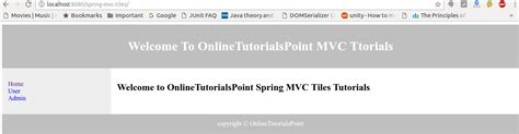 spring mvc tiles example spring with tiles example
