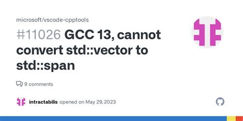 gcc 13 cannot convert std vector to std span · issue 11026