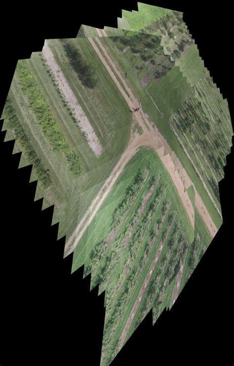 opencv python perspective warping problem in aerial image stitching