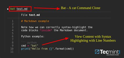 bat a cat clone with syntax highlighting and git integration laptrinhx