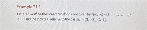 [solved] Step By Step Let T R {2} Rightarrow R {