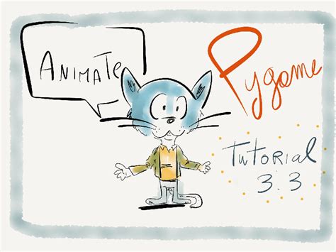 pygame tutorial 1 3 3 animation while moving python programming