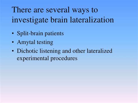 Ppt Language And Lateralization Powerpoint Presentation Free