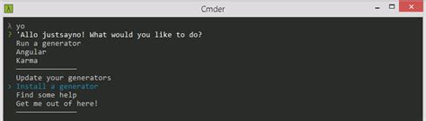 npm yeoman generator installation error stack overflow
