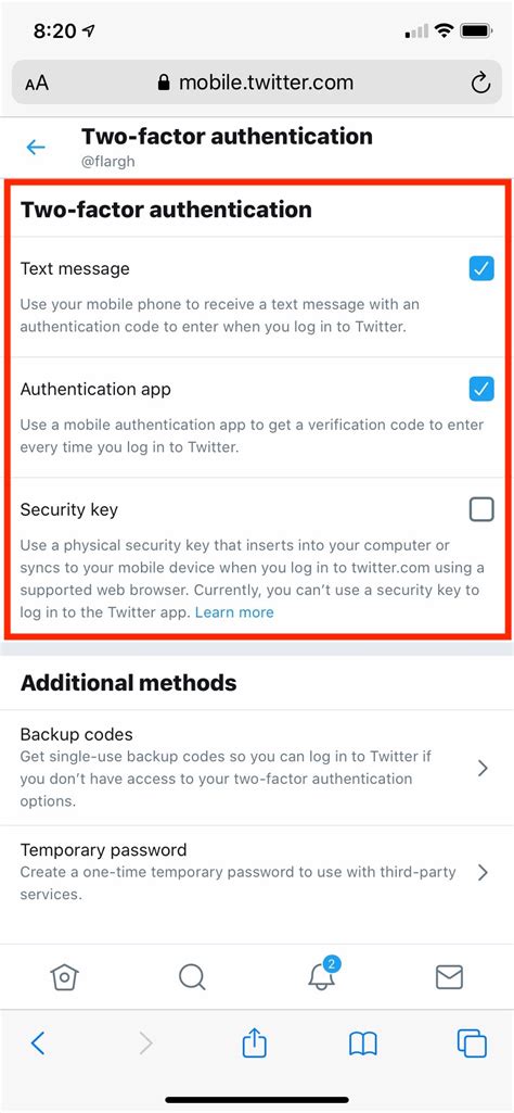 How To Set Up Twitter Two Factor Authentication Without A Phone Number