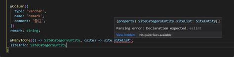 parsing error declaration expected · issue 16892 · eslint eslint