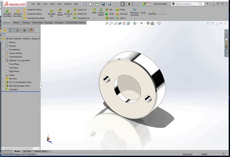 solidworks 2017 running featureworks on imported parts after adding