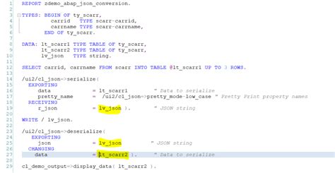 abap format to json sapcodes