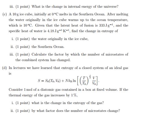 solved 2 entropy of physical systems a consider two