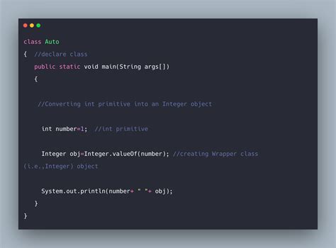 wrapper class in java example java wrapper classes