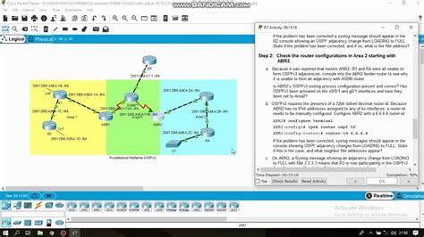 10 2 4 4 Packet Tracer Troubleshoot Multiarea Ospfv3 Youtube