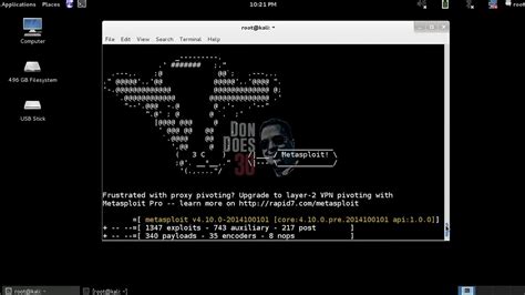 setting up the metasploit database for kali 1 1 0 youtube