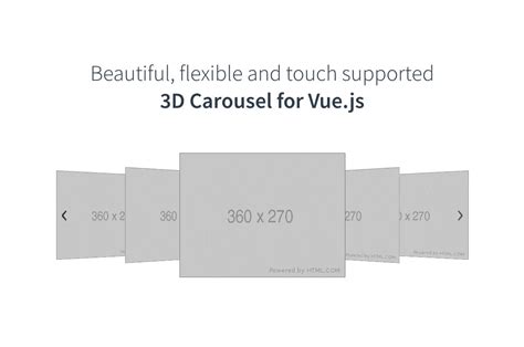 vue carousel 3d made with vue js