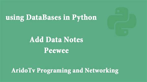 using database in python peewee create add data function