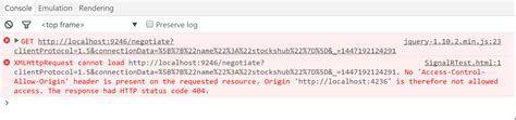 signalr cross domain with cors