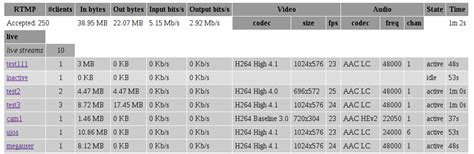 streaming with nginx rtmp module arutcam mpeg dash and stat