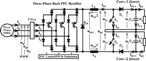 Figure 1 From A New 3 Phase Buck Boost Unity Power Factor Rectifier