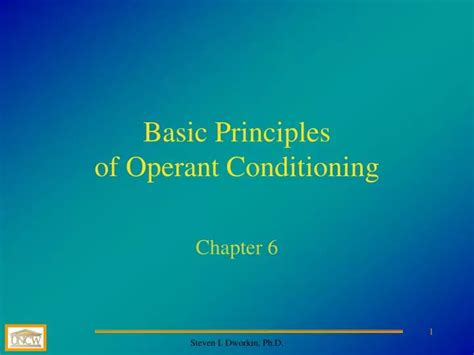 Ppt Basic Principles Of Operant Conditioning Powerpoint Presentation