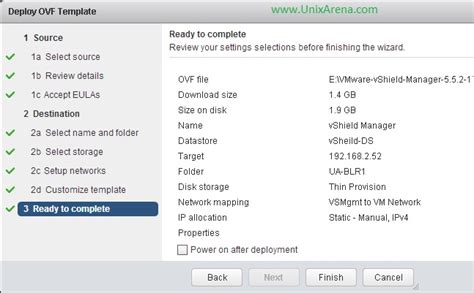 how to deploy and configure vmware vshield manager unixarena
