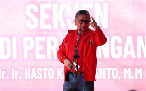 Hasto Klaim Banyak Pendukung Ganjar Mahfud Di Jatim Yang Diintimidasi