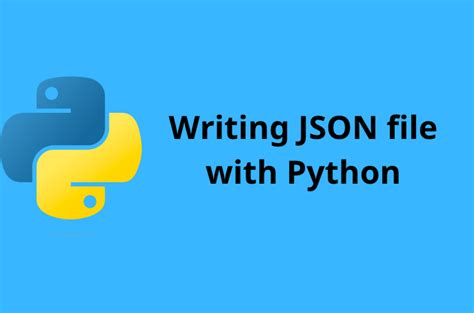 how to write a json file in python