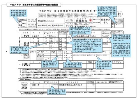 給与所得者の扶養控除等申告書の記載例がダウンロードできます 労務ドットコム