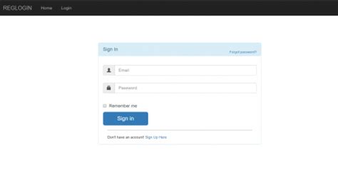 registration and login using bootstrap framework and php mysql free