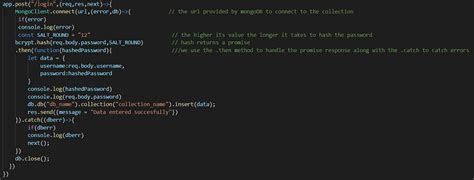 using bcrypt to hash and compare passwords with nodejs and mongodb
