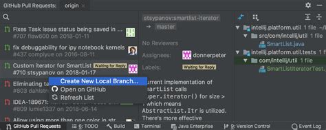intellij idea 2018 3 eap github pull requests and more the intellij