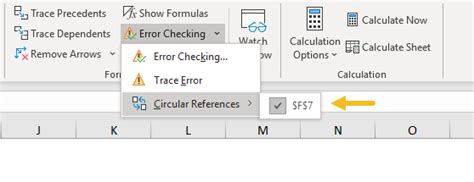 a formula in this worksheet contains one or more invalid