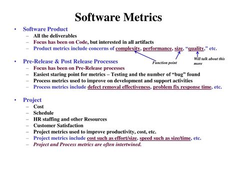 Ppt Software Metrics Quality Metrics Powerpoint Presentation Free