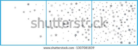 Silver Glitter Falling Stars Silver Sparkle เวกเตอร์สต็อก ปลอดค่า